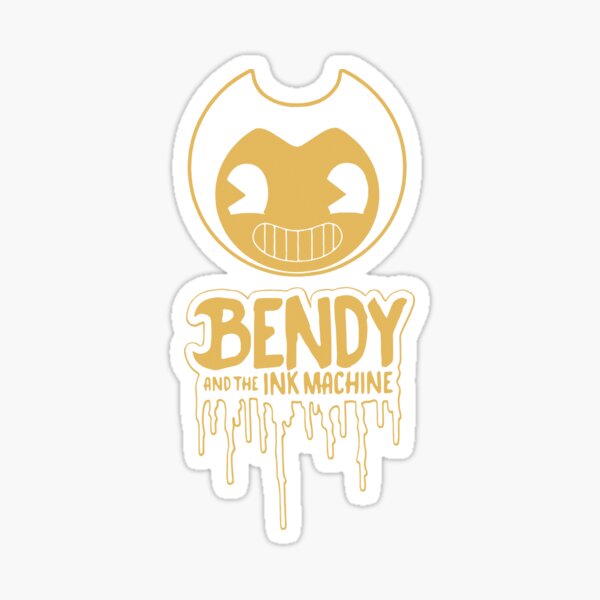 "Just Smile Bendy Ink " Sticker by HanumMira | Redbubble