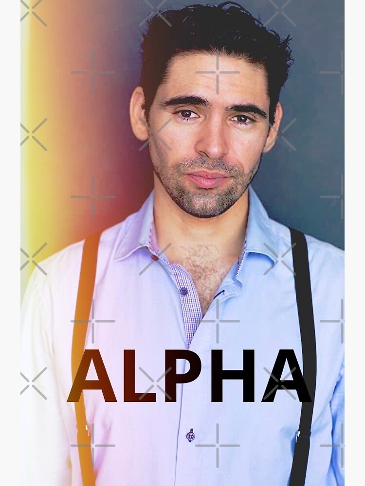 "ALPHA MAN STUD OLIVER " Sticker by Raulsmith22 | Redbubble