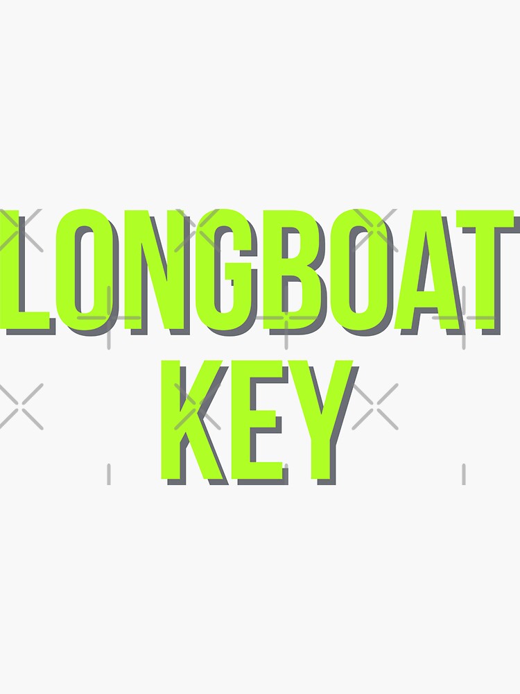 "longboat key" Sticker for Sale by aaztrifick | Redbubble
