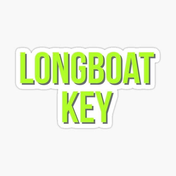 "longboat key" Sticker for Sale by aaztrifick | Redbubble