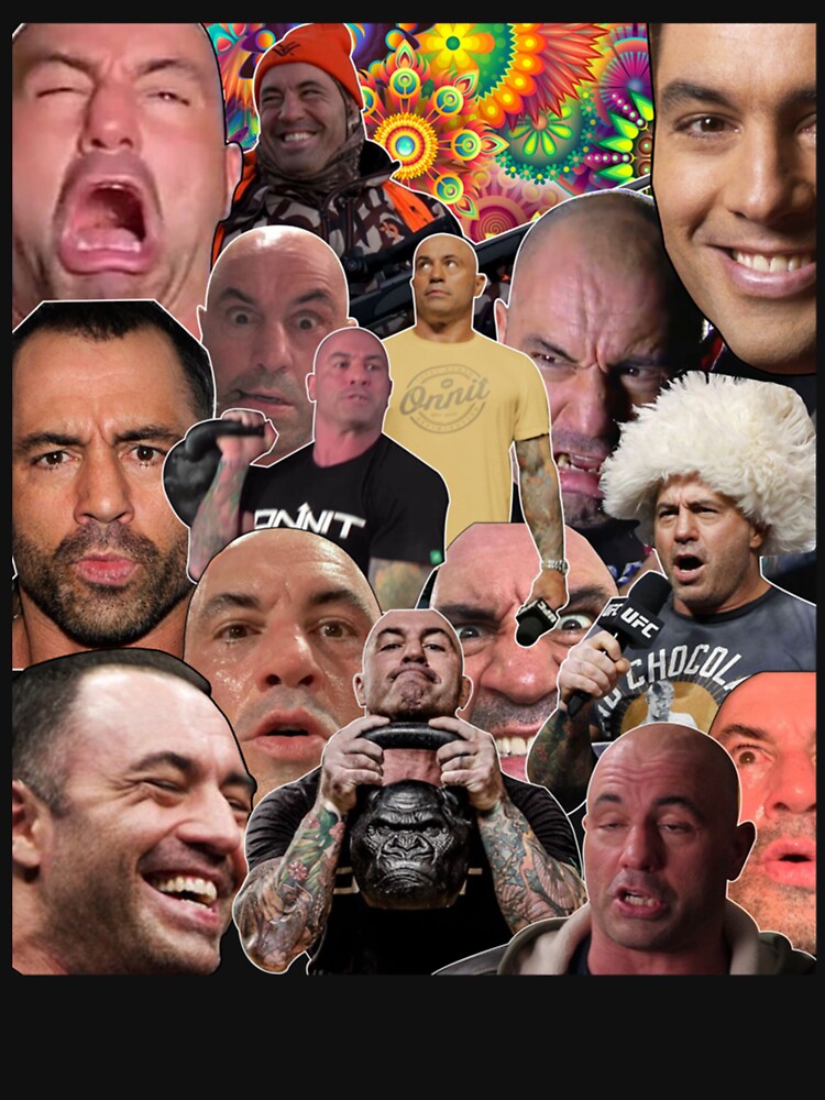 "The Many Faces Of Joe Rogan - Mask " T-shirt by TheConcernedCi | Redbubble