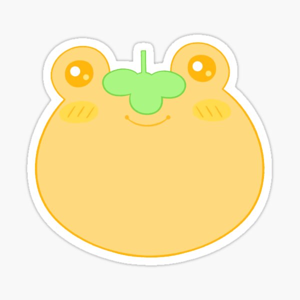 "Cute Lemon Frog " Sticker for Sale by Cloudlilies | Redbubble