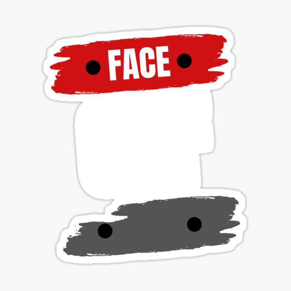 "FACE OFF" Sticker by onmarketing | Redbubble