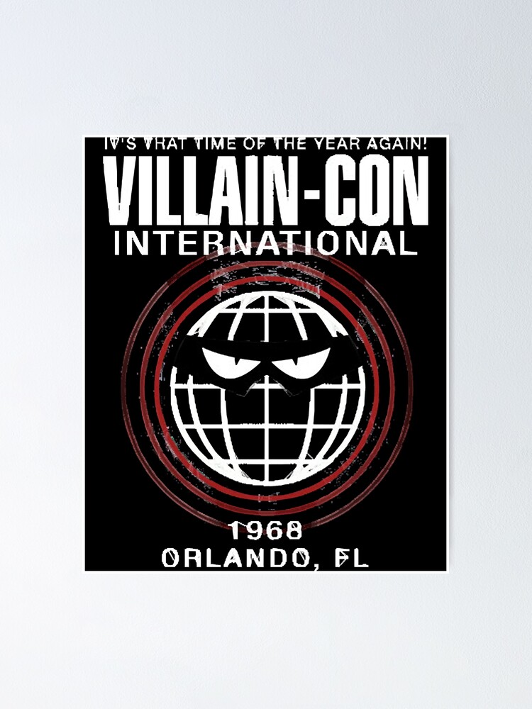 "VILLAIN-CON INTERNATIONAL" Poster for Sale by FalbollListrer | Redbubble