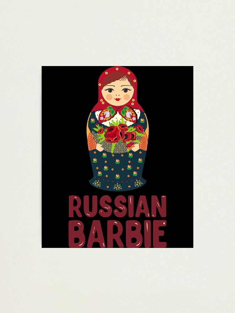 Lámina fotográfica «Hombres divertidos Barbie rusa Matryoshka Muñeca ...