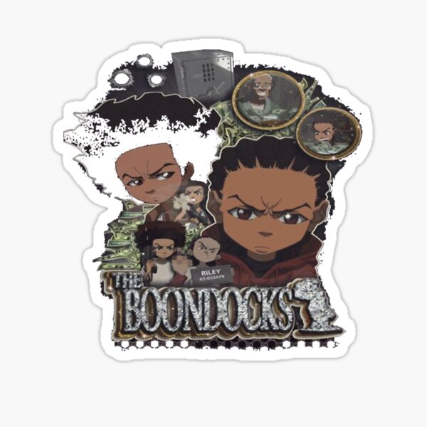"Boondocks vintage " Sticker for Sale by KiingsWardrobee | Redbubble
