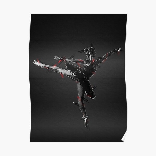 "Ballerina Dancer Art with chalk paint" Poster for Sale by M-Infinite ...