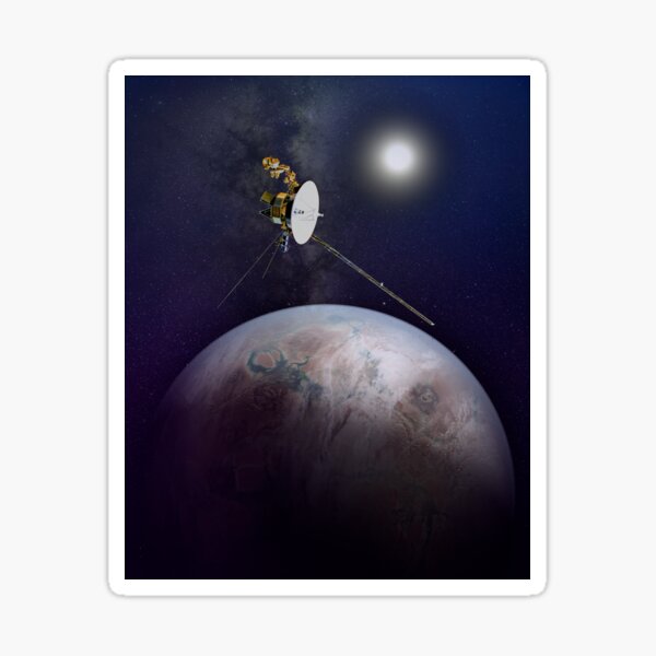 "Voyager in Space" Sticker for Sale by elmindo | Redbubble