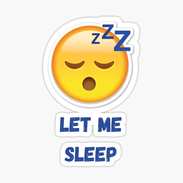 Sleepy Smiley Face Text