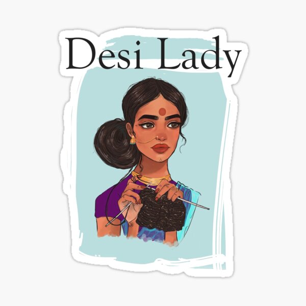 "Desi Lady" Sticker for Sale by Eekus-Store | Redbubble