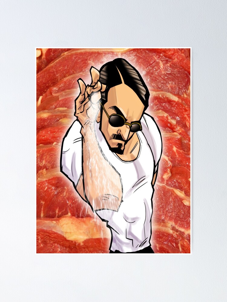 "Salt Bae" Poster for Sale by ElTricotero | Redbubble