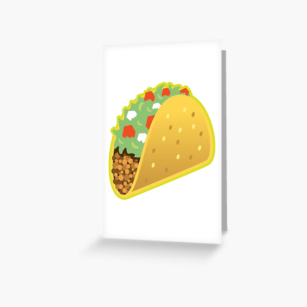 "Taco emoji" Greeting Card by totesemotes | Redbubble