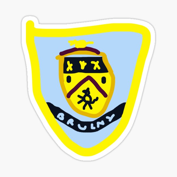 "Slightly Annoying Burnley Badge" Sticker for Sale by Tartalo | Redbubble