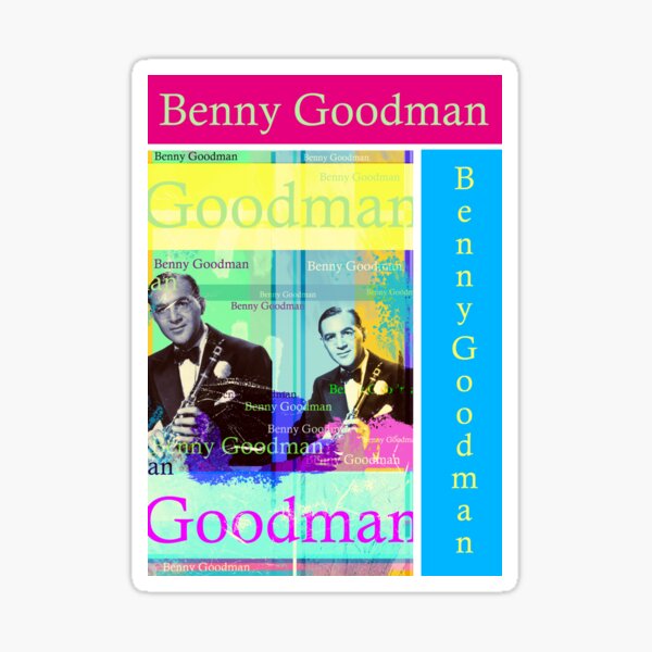"beautiful Benny Goodman portrait, aesthetic collage for music lovers ...