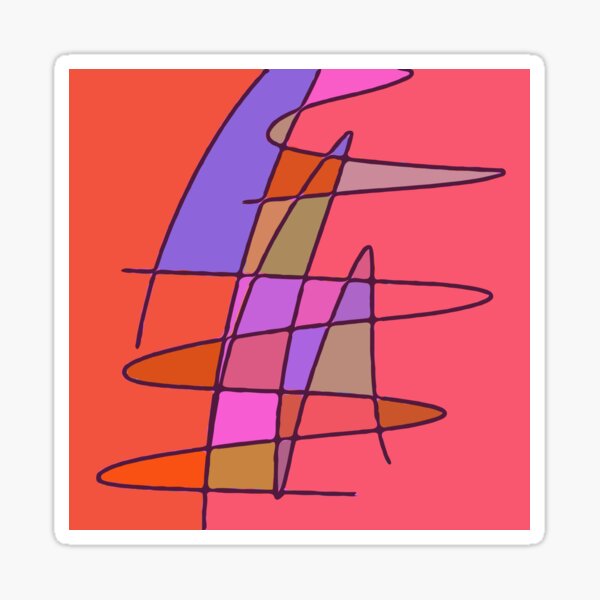 "Overlap" Sticker by Sorgetown | Redbubble