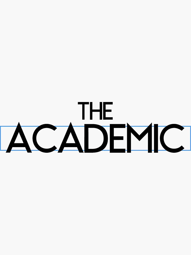 "The Academic Logo" Sticker for Sale by katiej188 | Redbubble