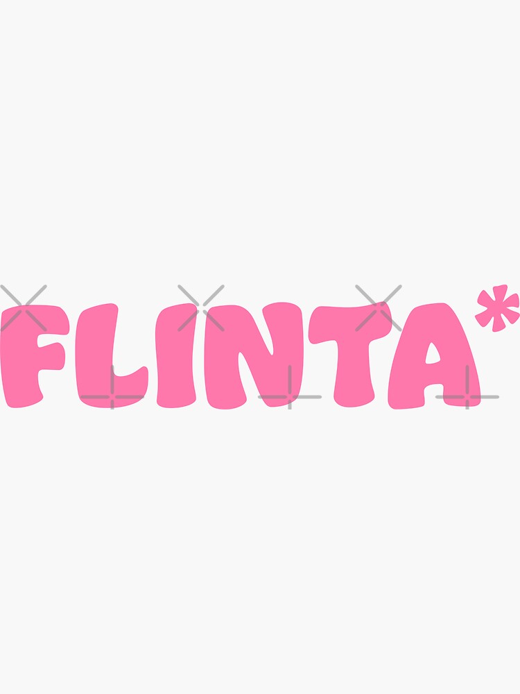 "FLINTA" Sticker by TinusCartoons | Redbubble