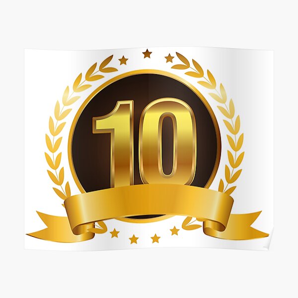 "10 number number 10" Poster for Sale by NEWAGESHOP123 | Redbubble