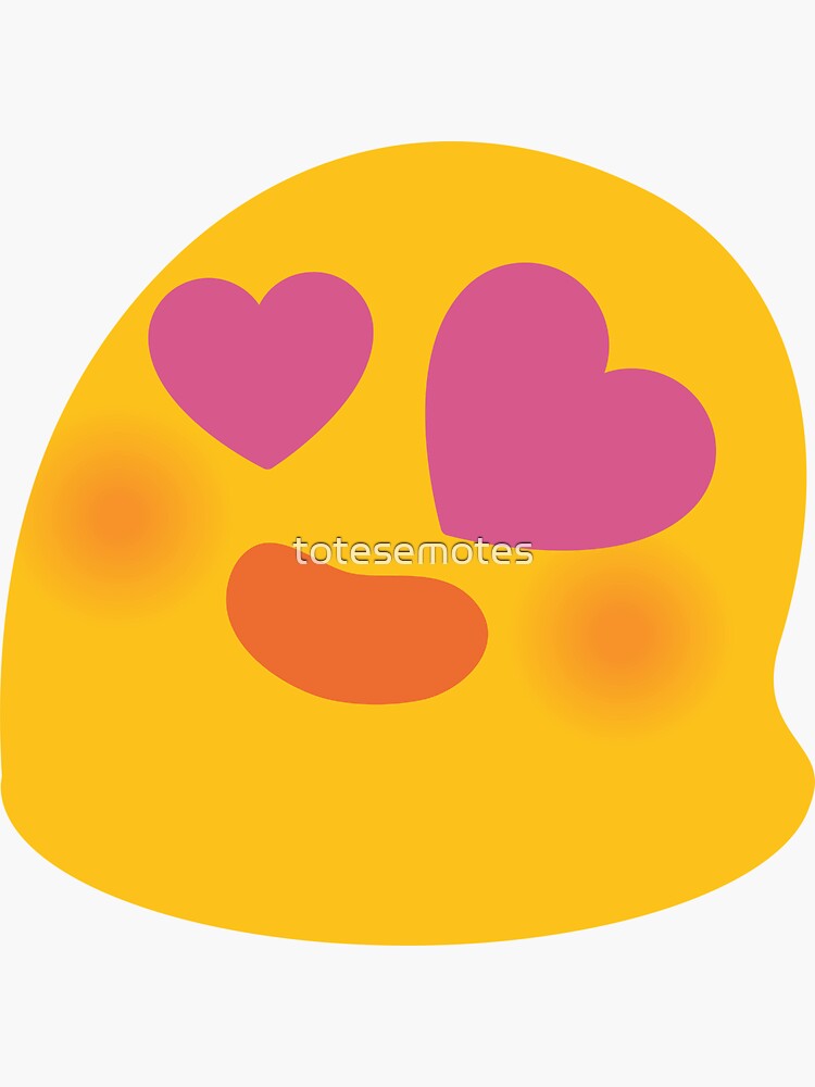 Pegatina «Tímido emoji en la cara» de totesemotes | Redbubble