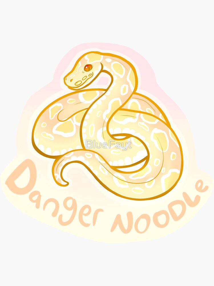 "Danger Noodle!" Sticker for Sale by BlueFayt | Redbubble