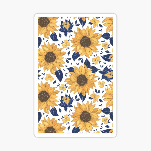 "Big Sunflowers" Sticker by MuseCertified | Redbubble