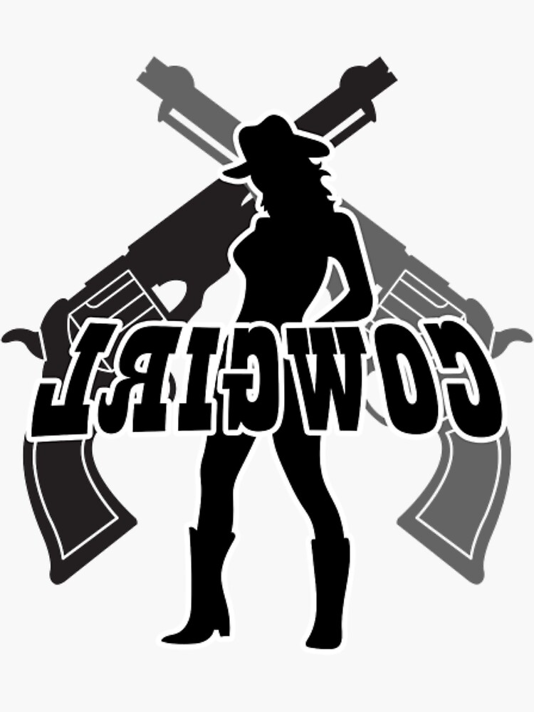 "Reverse Cowgirl" Sticker by peachlovey | Redbubble