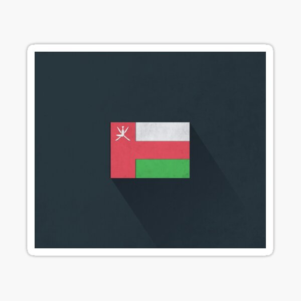 "Oman" Sticker for Sale by FlatFlags | Redbubble