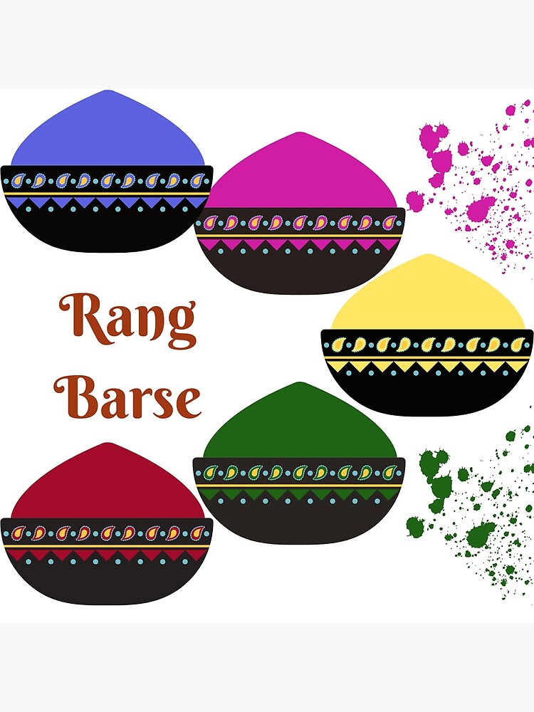 "Rang Barse" Poster for Sale by GKrajesh | Redbubble