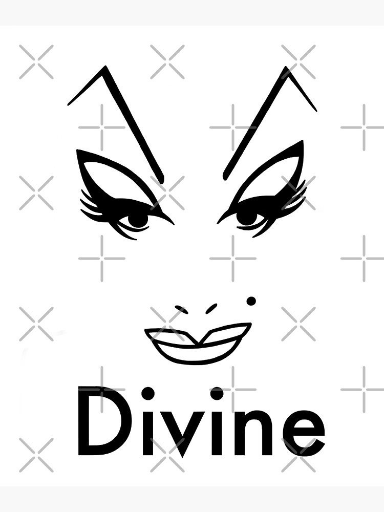 "Vintage Retro Divine Drag Queen Face Gifts Best Men" Poster by ...