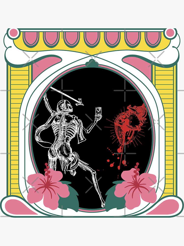 "Tropical Picture Frame Blackbeard Pirate Flag Reimagined - Black & Red ...