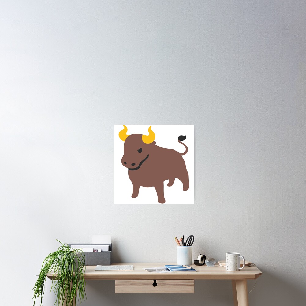 Póster «Bull emoji» de totesemotes | Redbubble