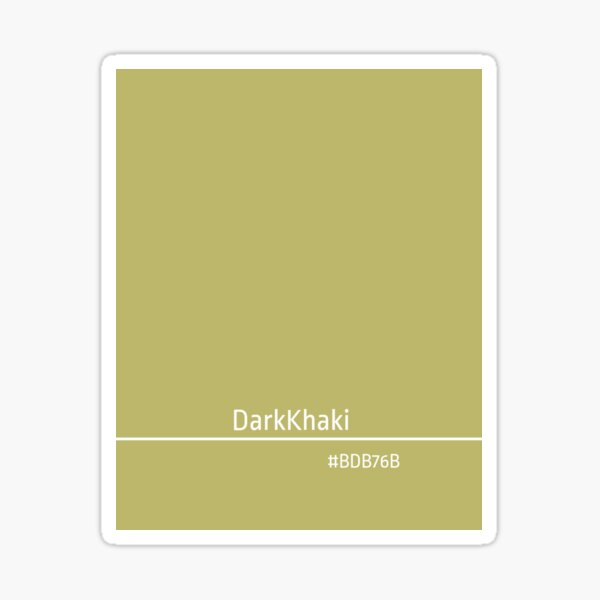 "Dark khaki, hex color code; 13 Pro Max iPhone Cases" Sticker for Sale ...