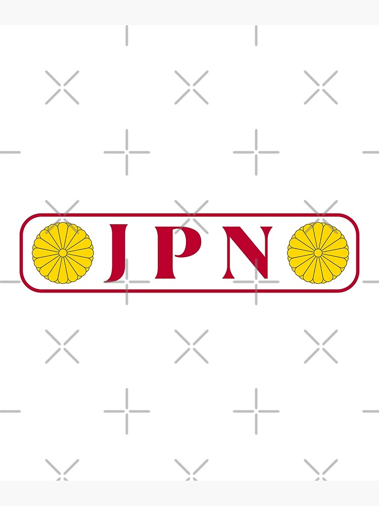 "JPN 3 Letter Code Japan" Poster by FedSherDesign | Redbubble