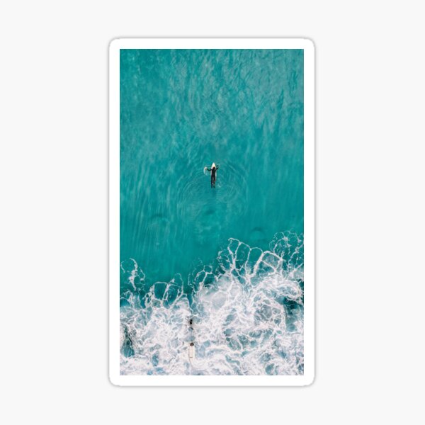 "Ocean Surf | Surfing" Sticker by simplife-art | Redbubble
