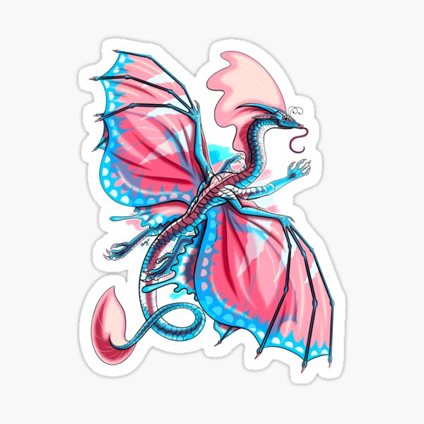 "Trans Pride Dragon" Sticker by maternrune | Redbubble