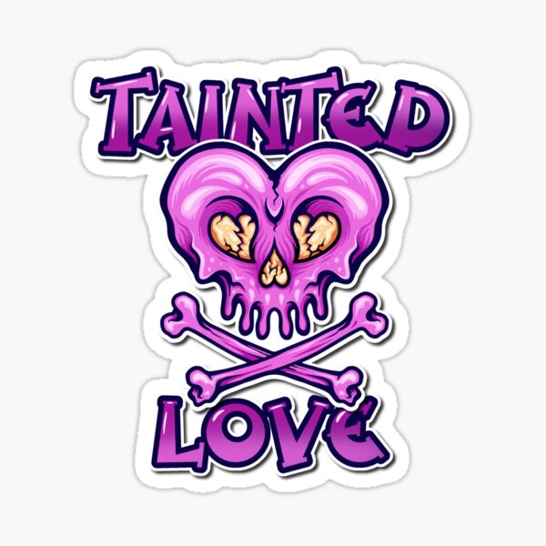 "Tainted Love Heart Graffiti Style Design" Sticker for Sale by ...
