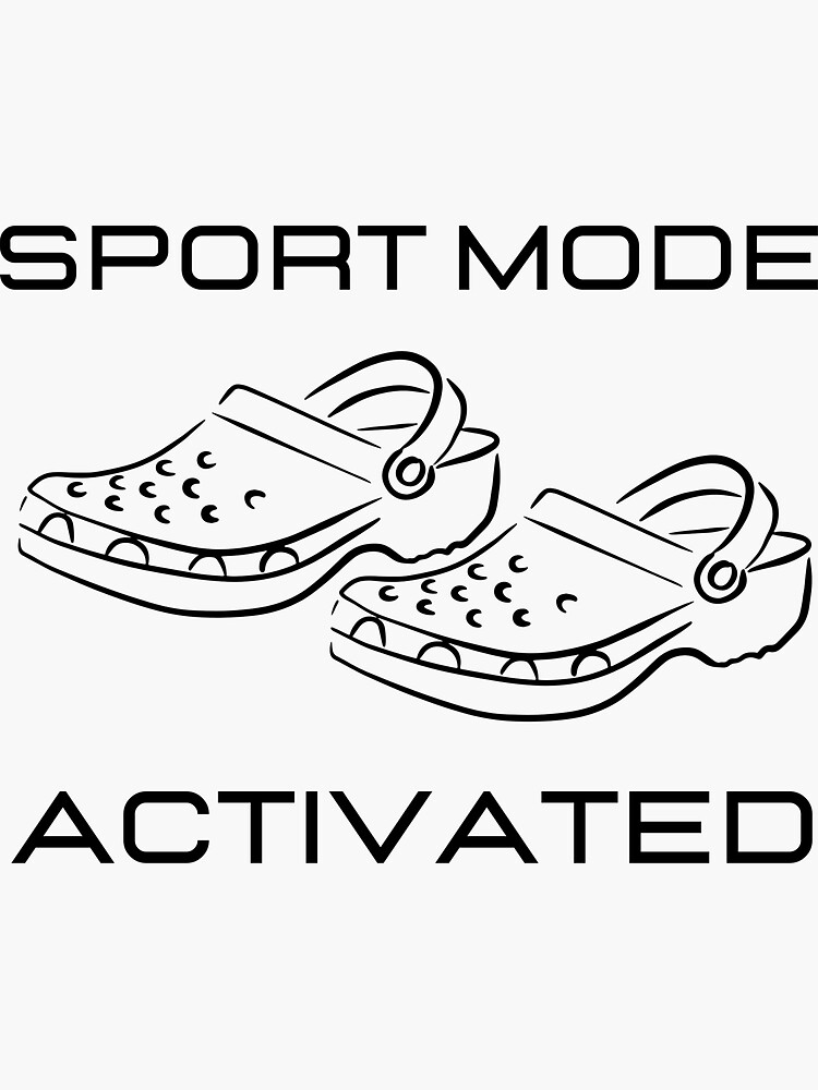 "Sport Mode Activated" Sticker by ray-designs- | Redbubble