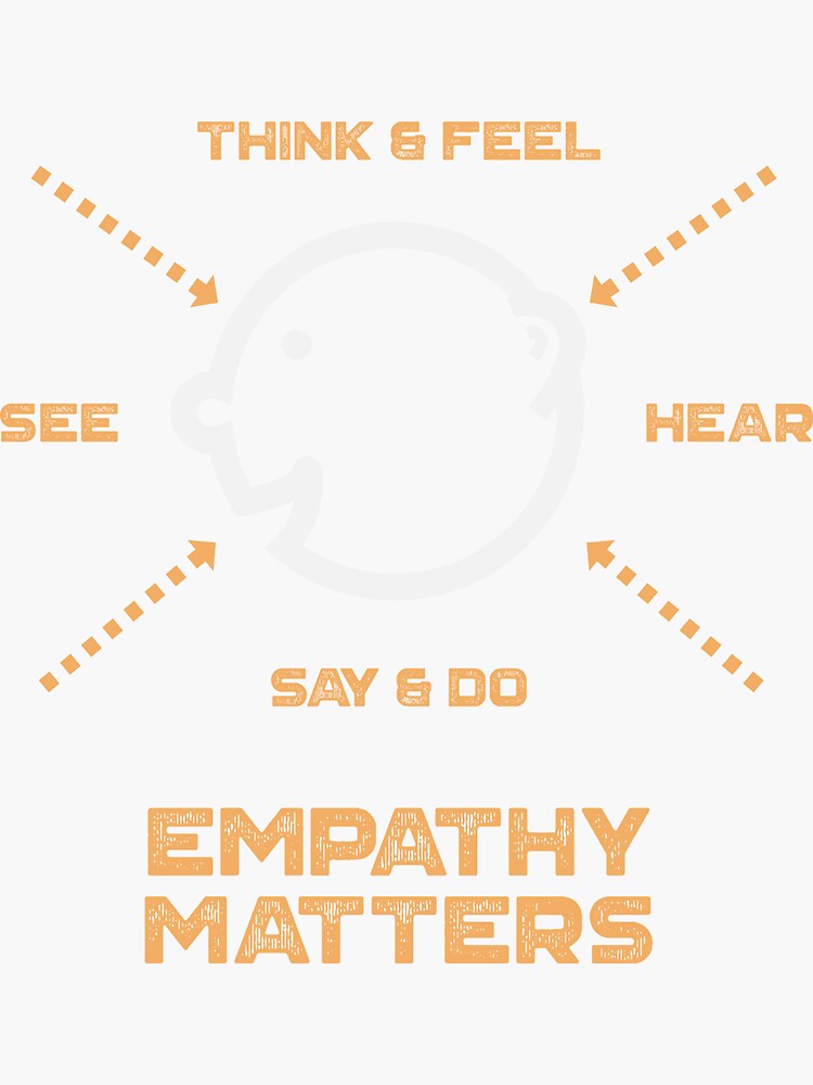 "Empathy Matters" Sticker by movesdesigns | Redbubble
