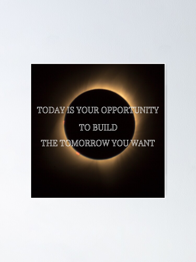 "Build your Tomorrow" Poster by DChal90 | Redbubble
