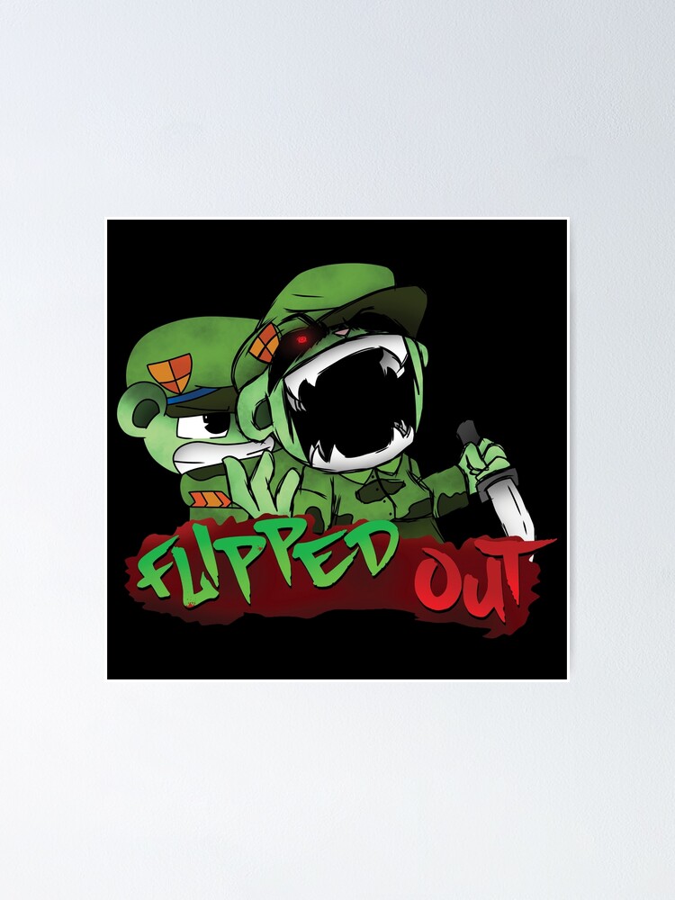 "fnf htf flippy vs. fliqpy graffiti" Poster von Ruvolchik | Redbubble