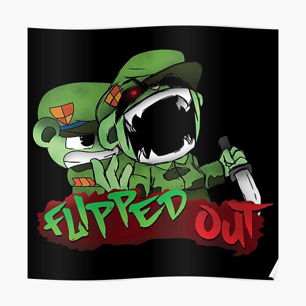 "fnf htf flippy vs. fliqpy graffiti" Poster von Ruvolchik | Redbubble