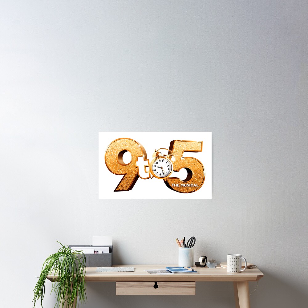 "9 to 5 the musical logo" Poster for Sale by Leyzel | Redbubble