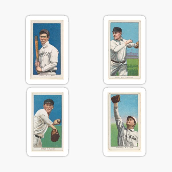 "Vintage Baseball Card Pattern Sticker Pack" Sticker for Sale by ...