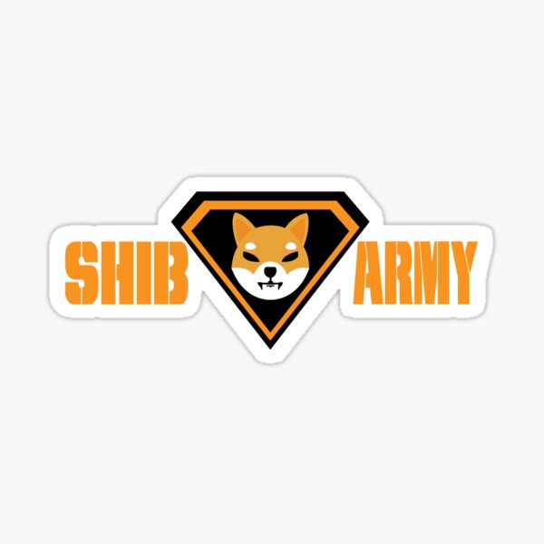"Shiba Inu Shib Army 2" Sticker for Sale by Crazybone2023 | Redbubble