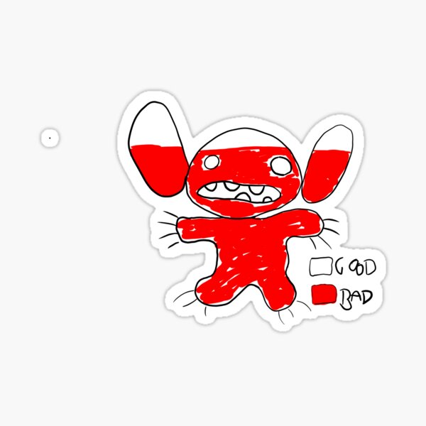 "Stitch Good Bad Level" Sticker by TheSimpsonShop | Redbubble