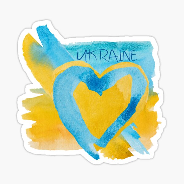 Floral “Support Ukraine” Sticker All Proceeds Donated to the Ukraine ...