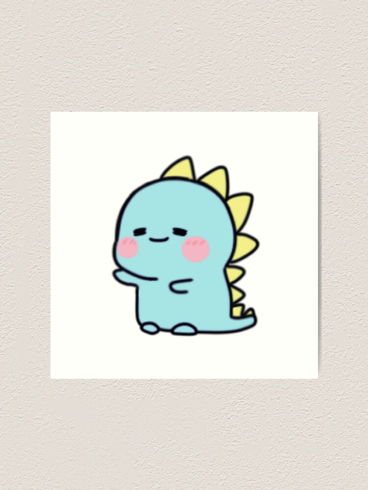 "Moriah Elizabeth Cute pickle the dinosaur" Art Print by Marutu | Redbubble