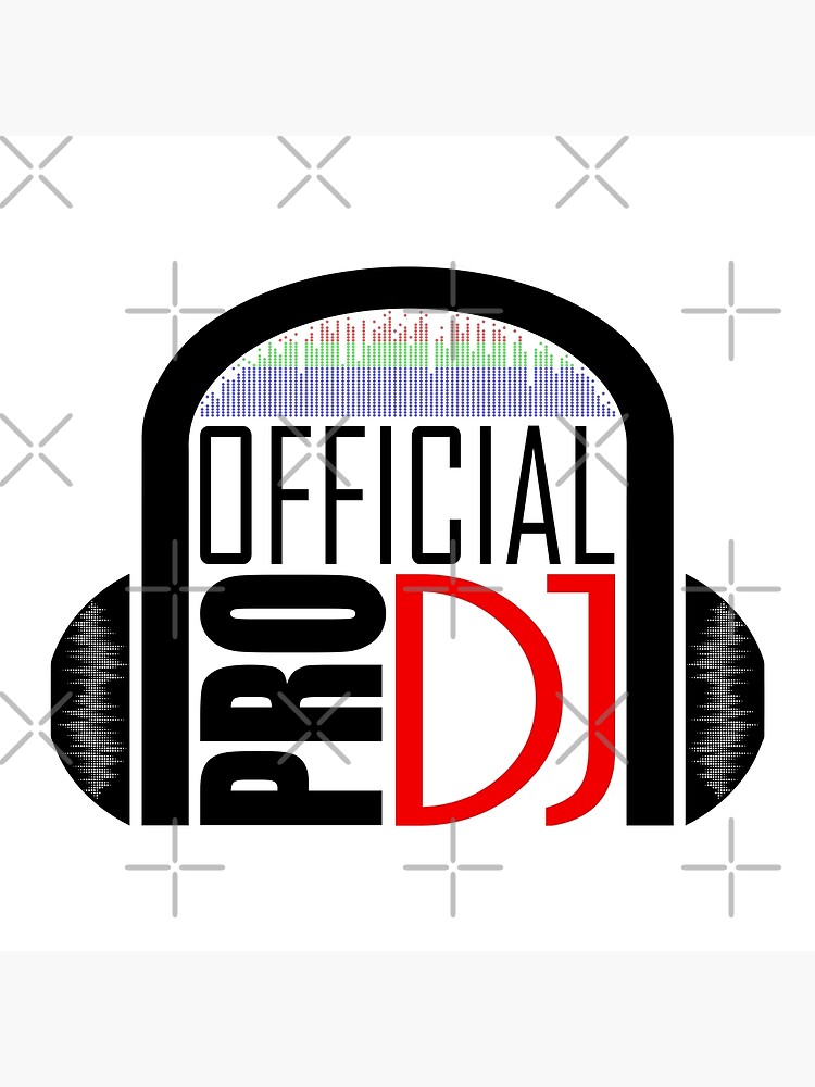 "OFFICIAL PRO DJ LOGO black" Poster for Sale by KoolDsignsMUSIC | Redbubble