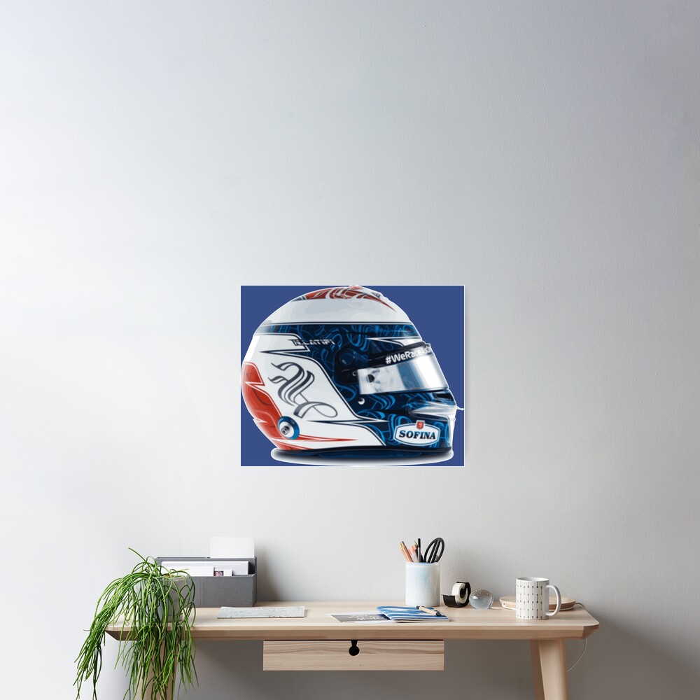 "Nicholas Latifi 2022 F1 Helmet" Poster by Beetle-Indust | Redbubble
