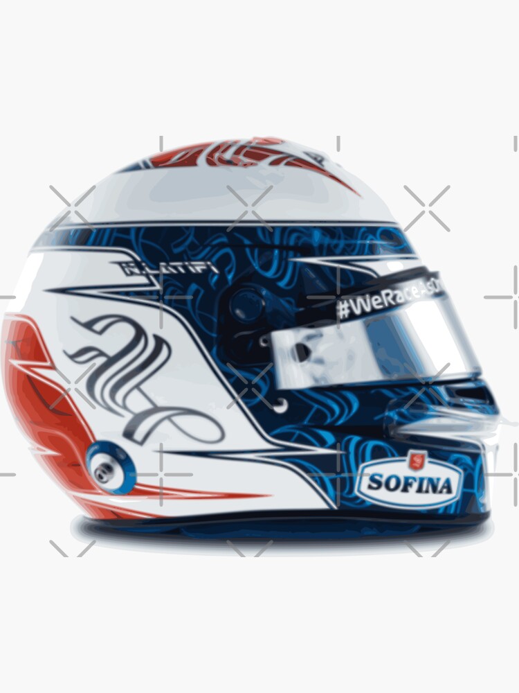 "Nicholas Latifi 2022 F1 Helmet" Sticker by Beetle-Indust | Redbubble
